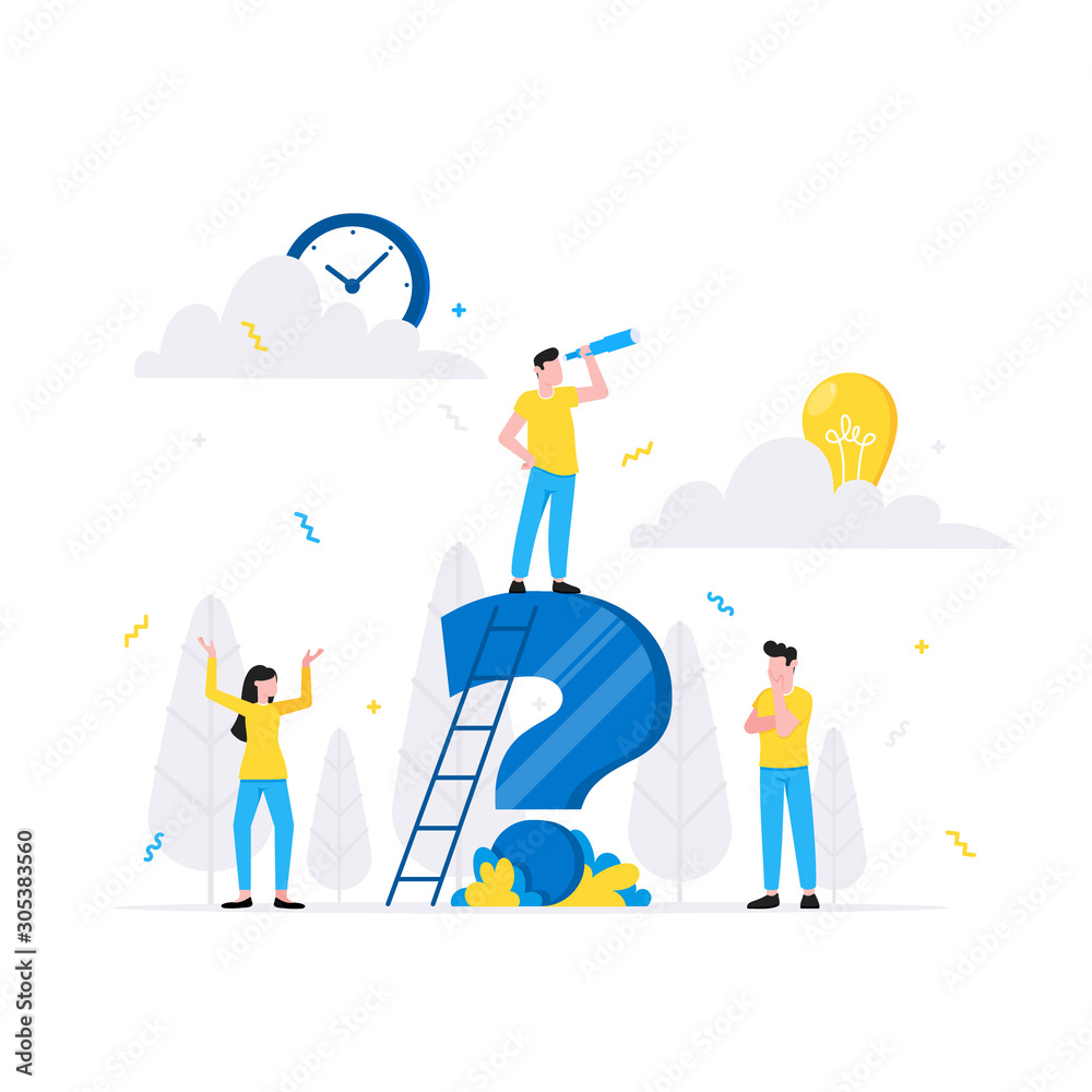 Teamwork concept with tiny people characters working together with big ...