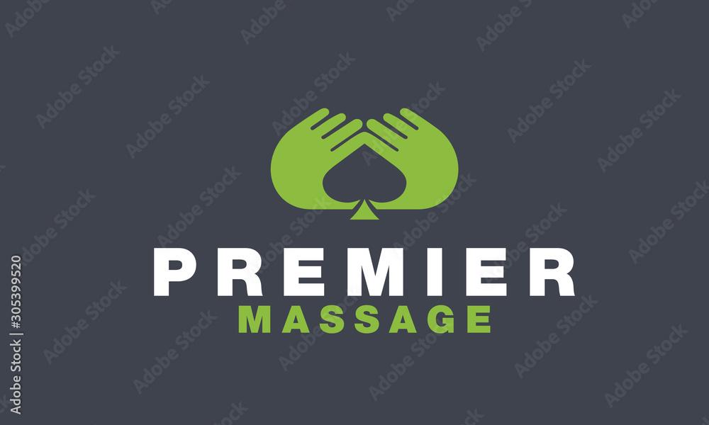 Hand and playing card logo design inspiration Stock Vector | Adobe Stock