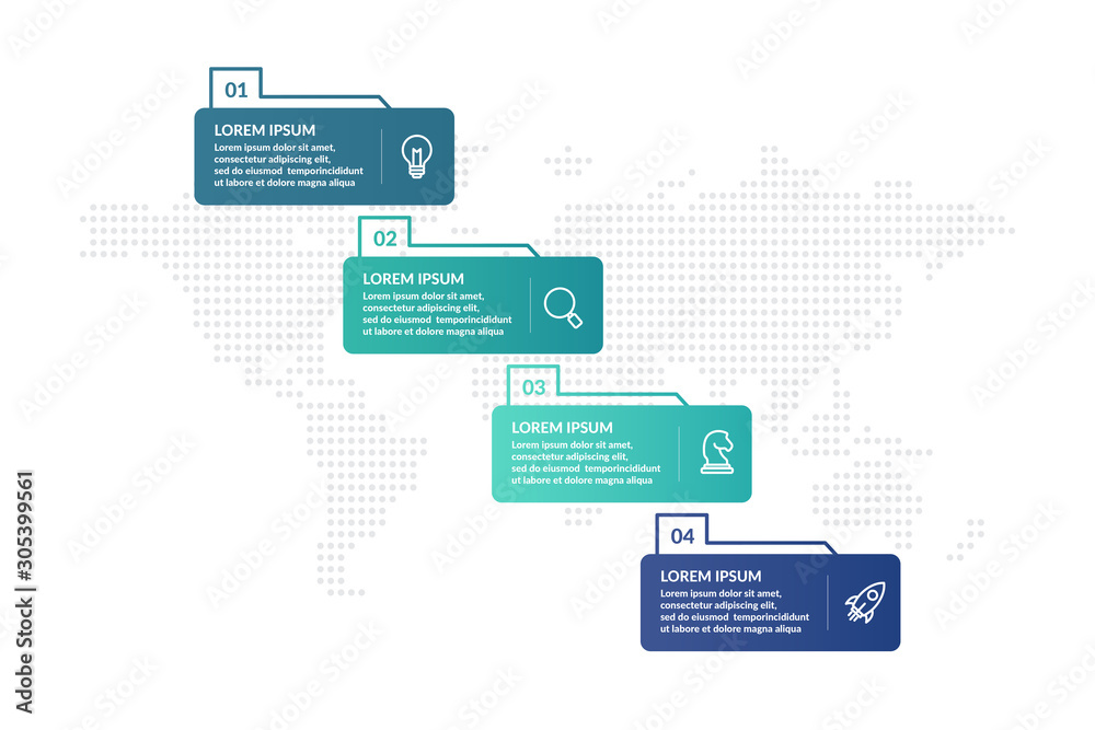 step or process infographic template design . infographic concept for ...