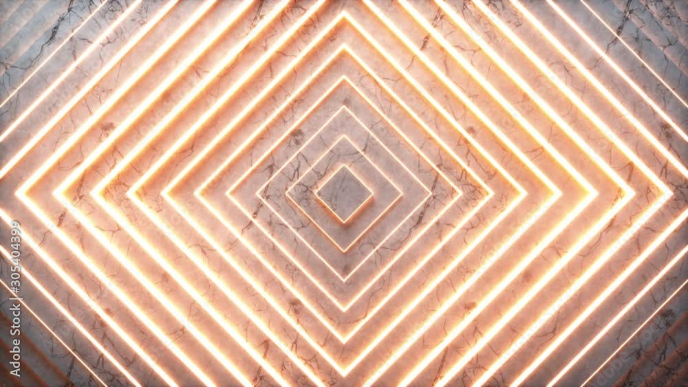 Abstract squares pattern with offset effect. Animation of Glowing ...