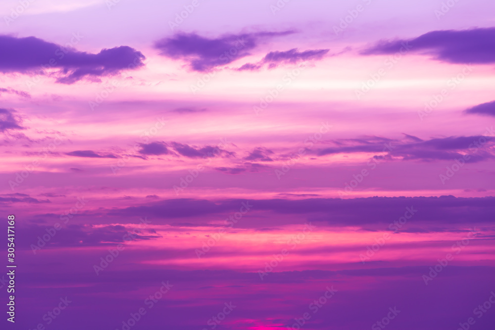 Beautiful landscape mountain range and rivers and purple sky at the ...