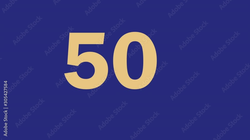 count from 1 to 100 with a light yellow color on a blue background ...