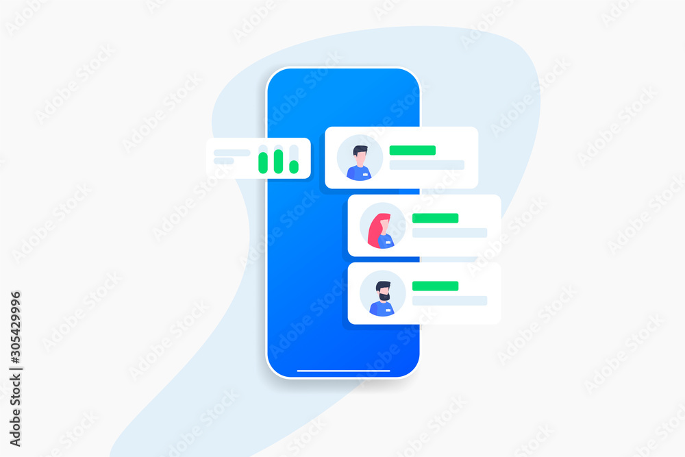 Medical health care. Communication app smartphone concept. Medicine ...