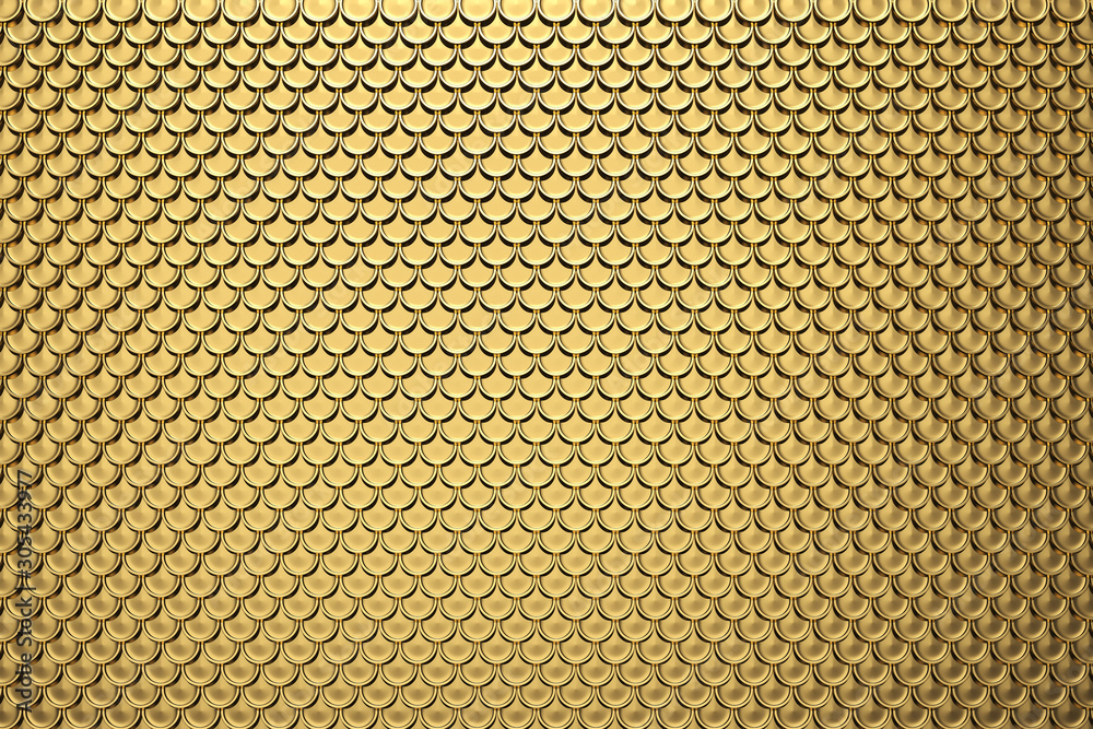 Gold foil scales textured background Stock Illustration | Adobe Stock