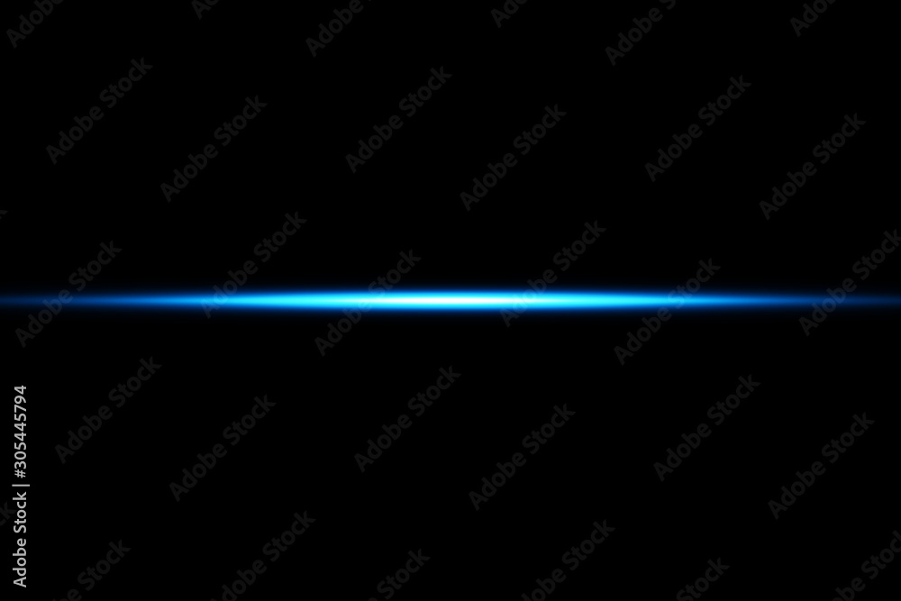 Abstract blue lights lines on black background vector illustration. A ...
