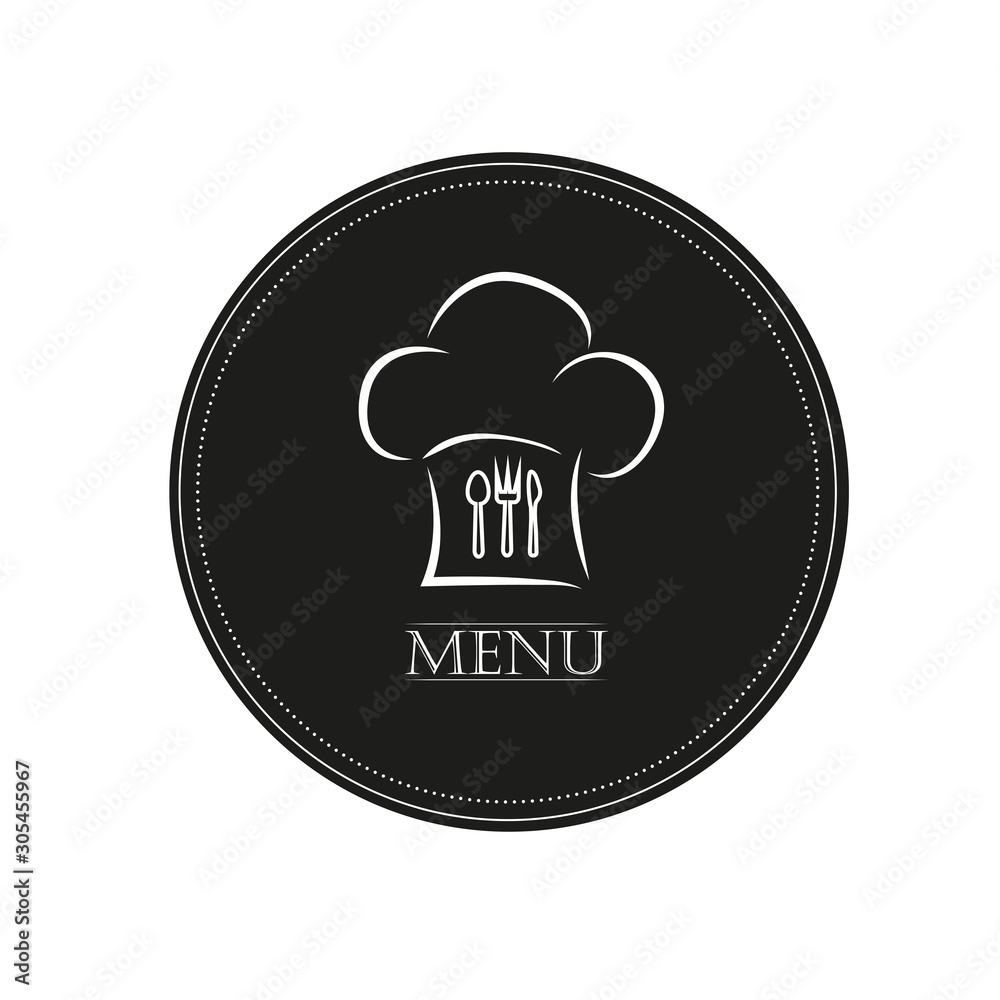 Restaurant menu logo vector illustration Stock Vector | Adobe Stock