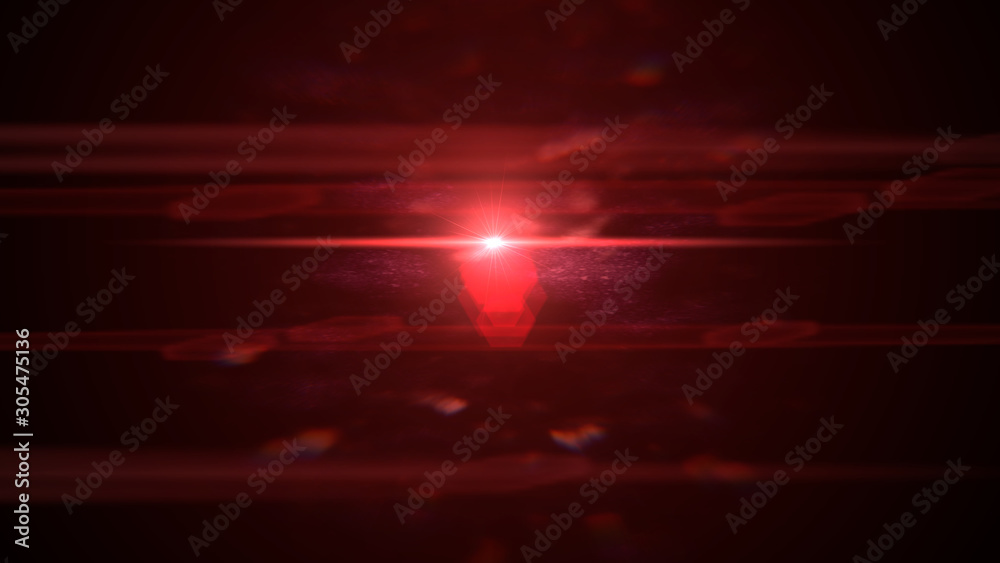 exotic red lens flare effect overlay texture with light streak on black ...