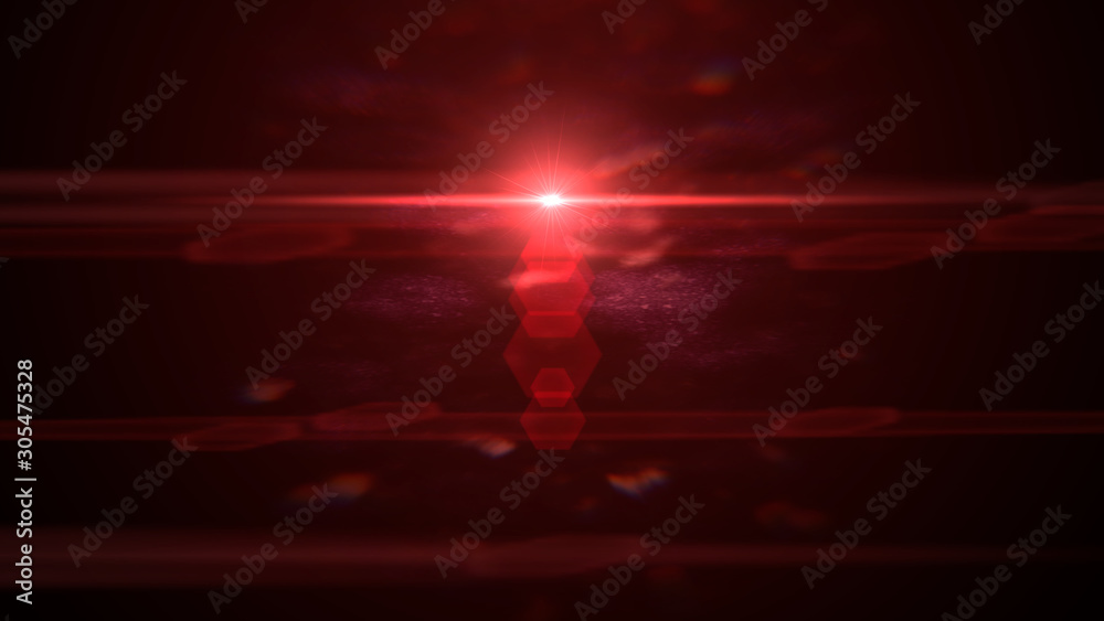 ภาพประกอบสต็อก exotic red lens flare effect overlay texture with ...
