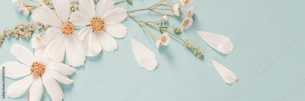White Flower Facebook Covers