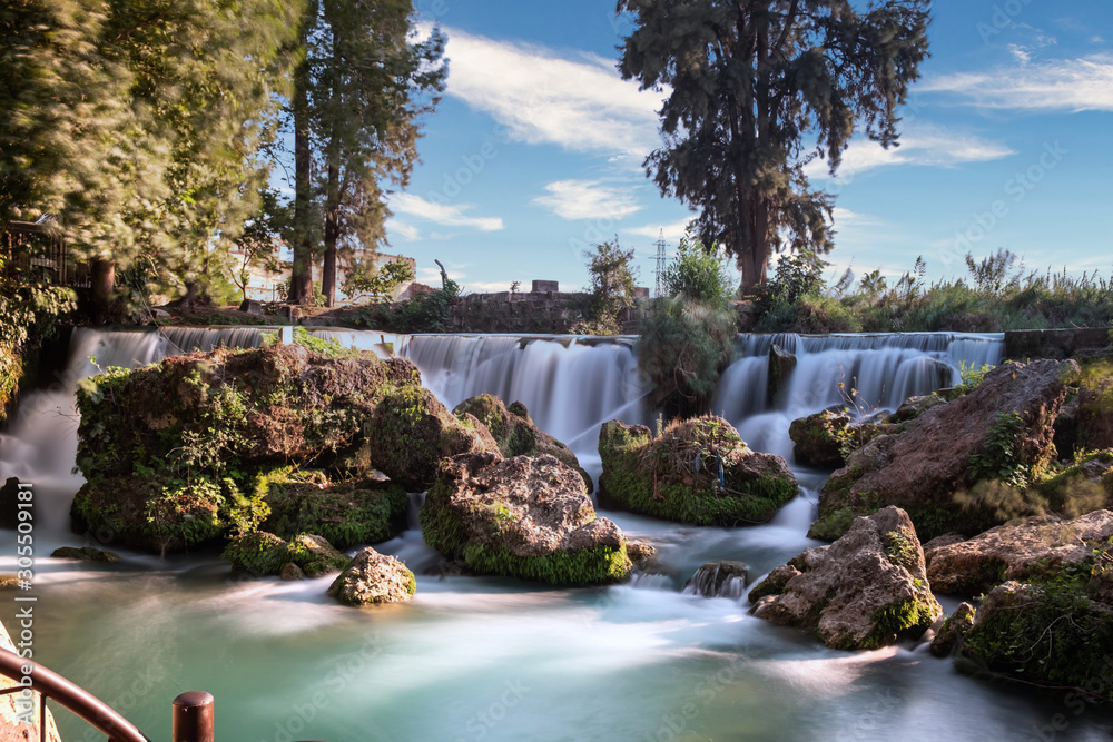 Long exposure photo of Tarsus Waterfalls, Tarsus is little town in ...