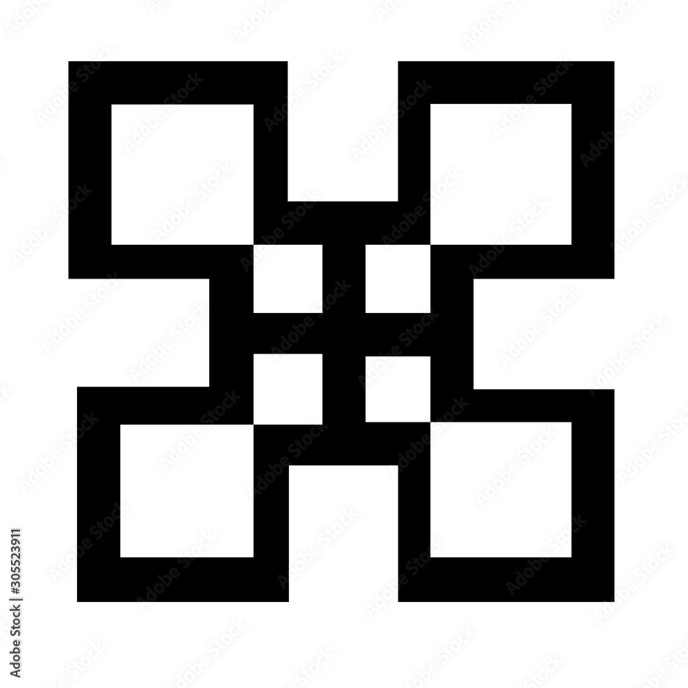 Adinkra nsaa excellence symbol Stock Illustration | Adobe Stock