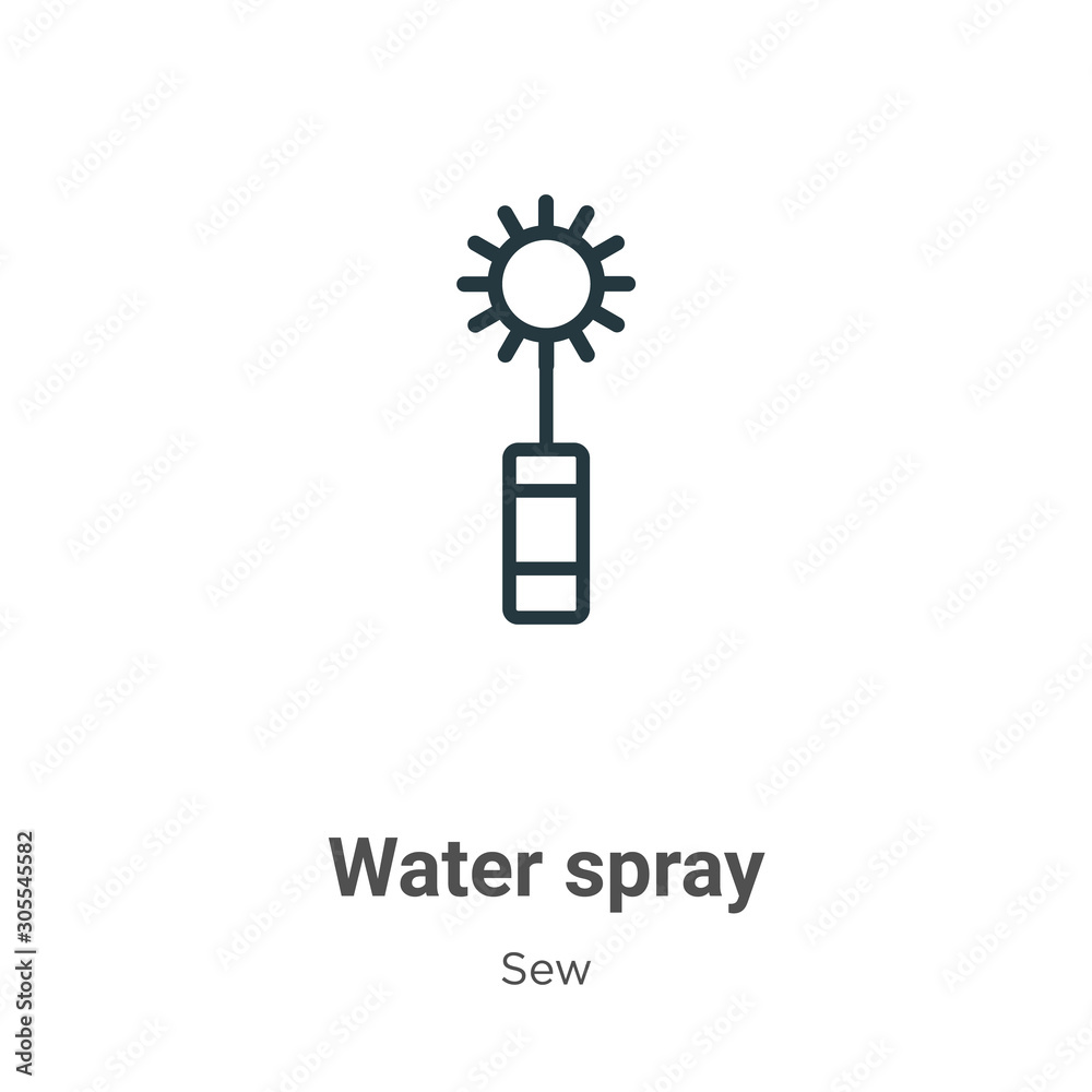 Water Spray White Background