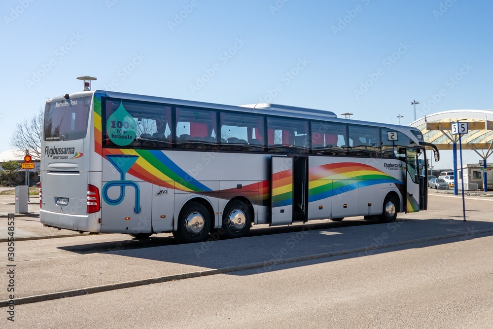 Mercedes-Benz Tourismo luxury bus of the Flygbussarna Airport Coaches ...