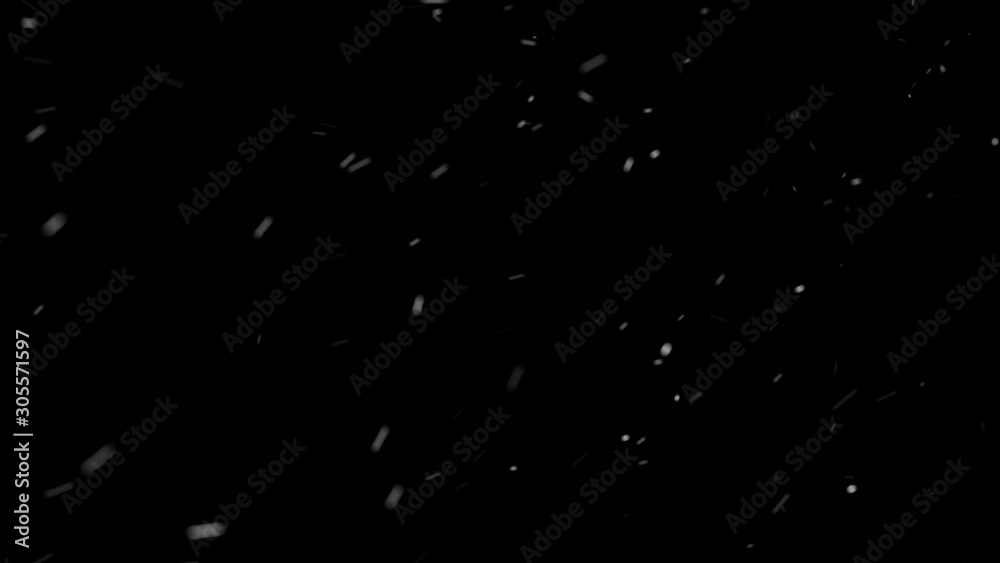 Vidéo Stock Snow blizzard overlay snow fall effect background element ...