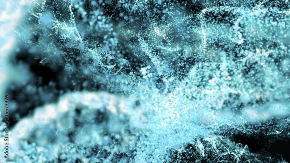 Digital wave music or Nerve wave and small atom particles move motion ...