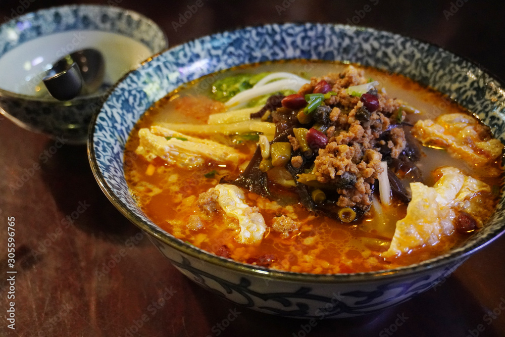 Luosifen is a Chinese noodle dish and a speciality of the city of ...