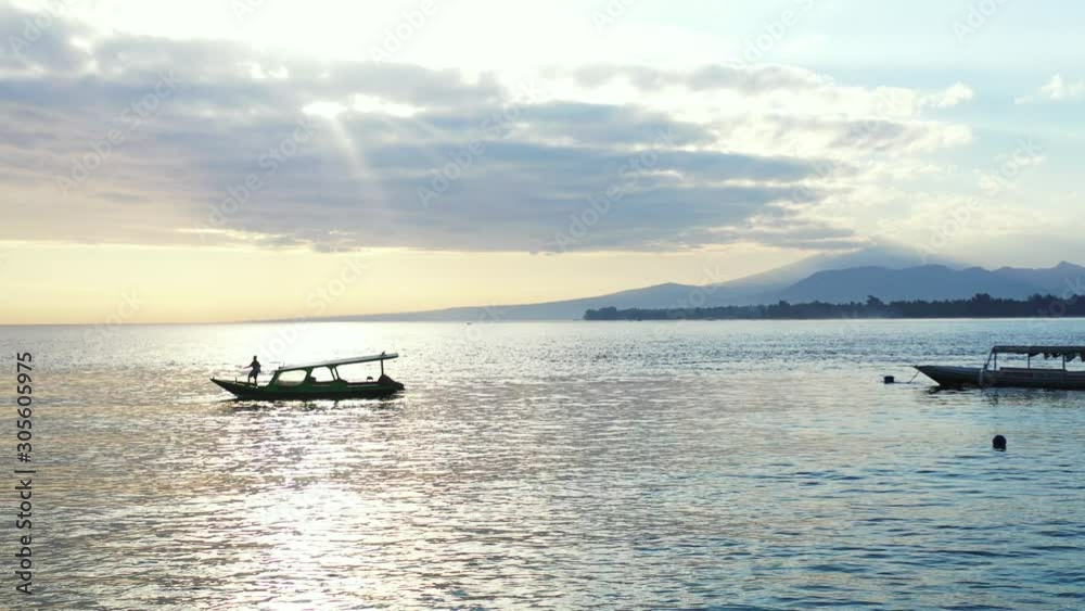 Cebu Island, Philippines - A Beautiful Scenery Of A Fishing Boats ...