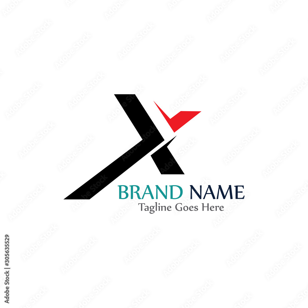 Simple and modern logo of letter X creative design Stock Vector | Adobe ...