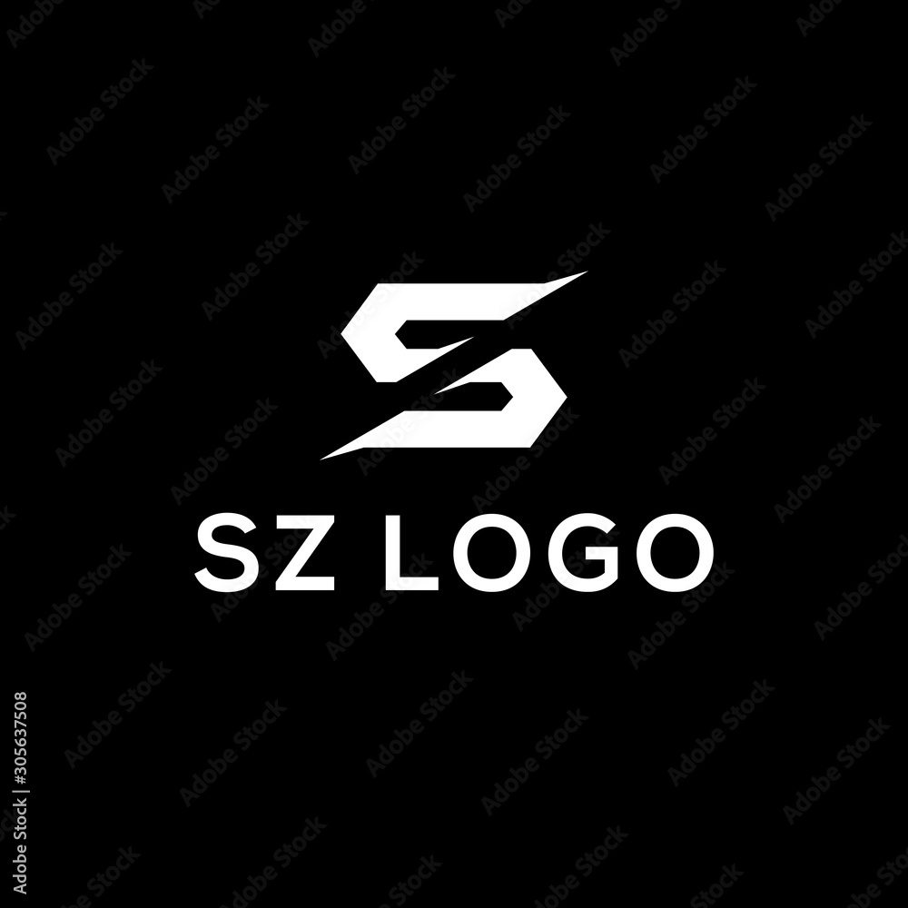 S and Z initial letter logo designs, SZ logo inspirations Stock Vector | Adobe Stock