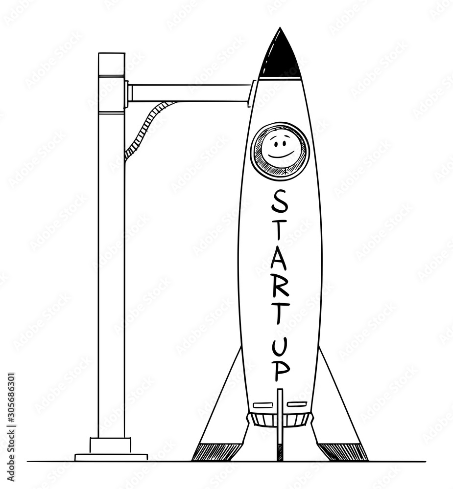 Vector cartoon stick figure drawing conceptual illustration of man in ...