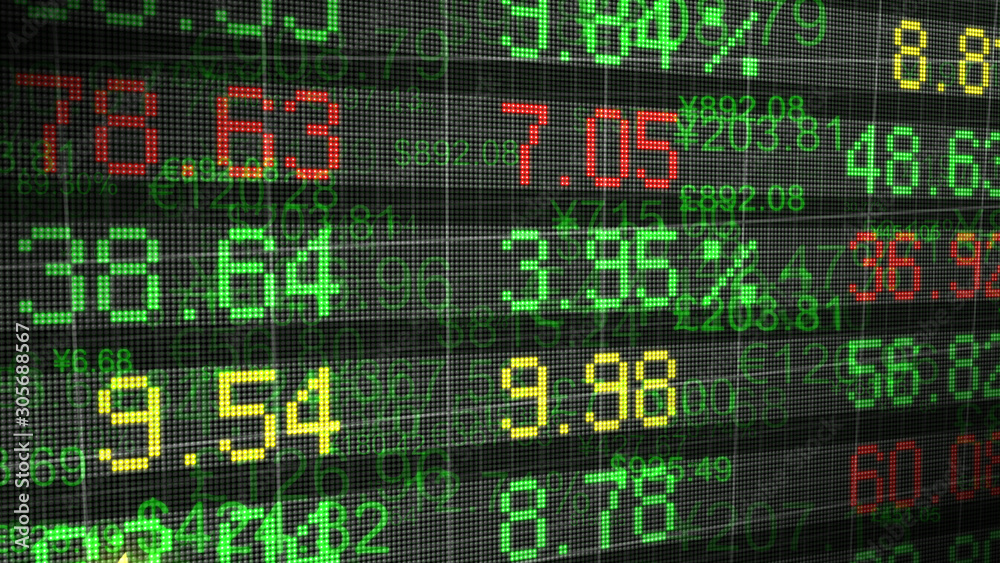 Abstract Green Finance Data and Number Background. Business & Finance ...