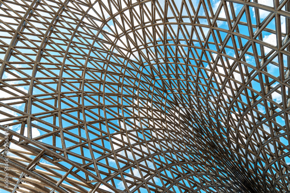 Steel frame structure Stock Photo | Adobe Stock