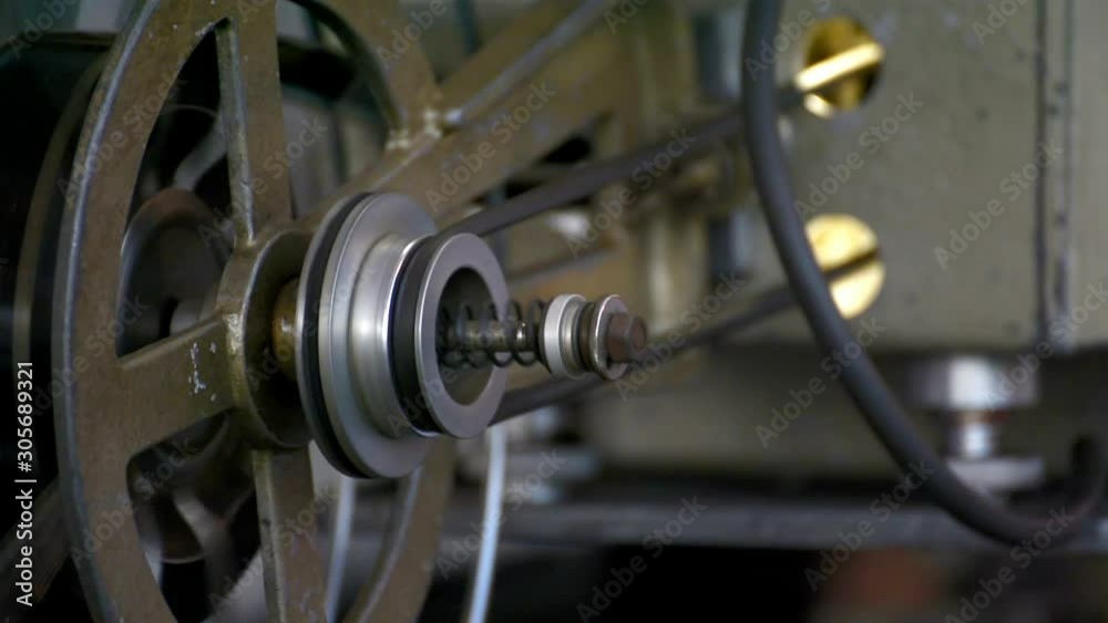 old movie cinema film projector of 8mm. and 16 mm. Vintage retro ...