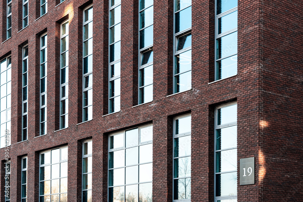 Modern Brick Office Building