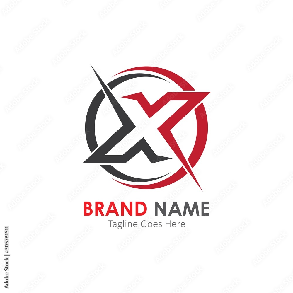Simple and modern logo of letter X for business vector design Stock ...