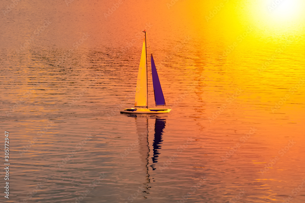 Laser sail boats Stock Photo | Adobe Stock