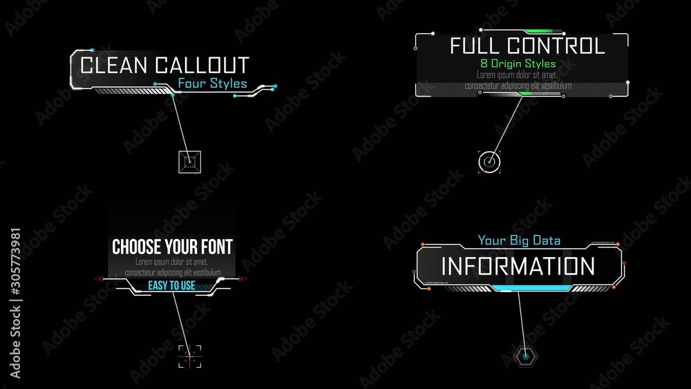 Clean Digital Callout Stock Template | Adobe Stock