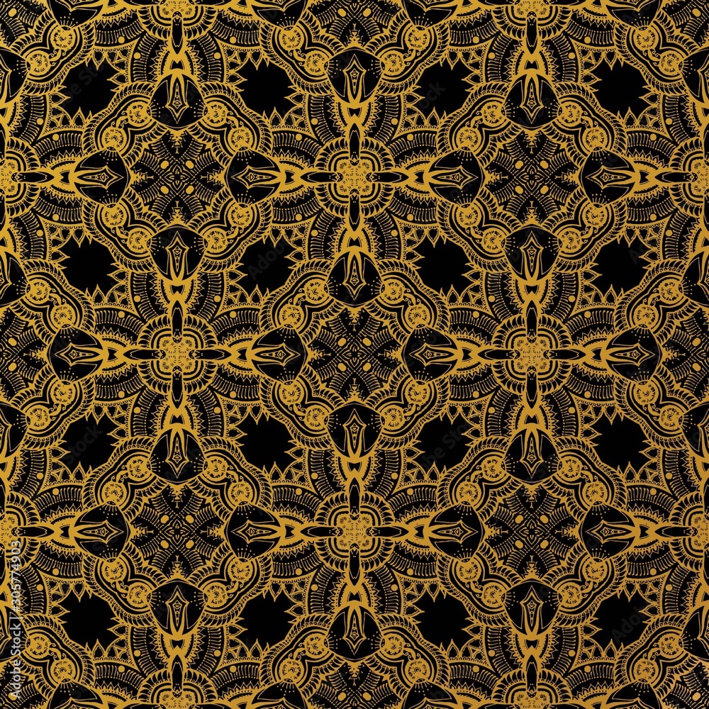 luxury gold batik pattern background , Batik Indonesian is a technique ...