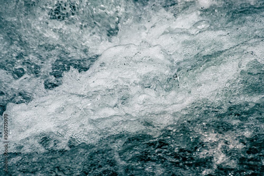water surface of ocean, sea tide. Rapid flow of river Stock Photo ...