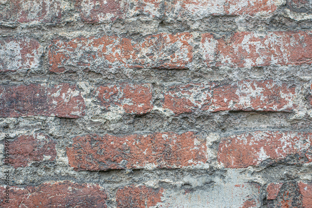 old brick wall texture in Italy, wallpaper, antico muro di mattoni in ...