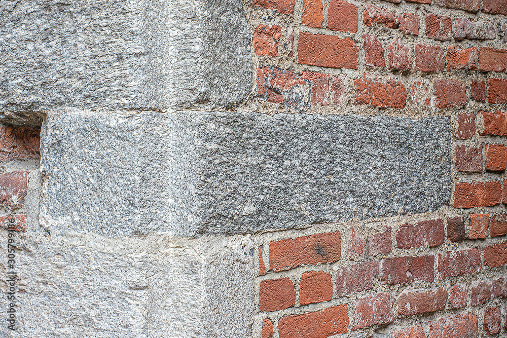 old brick wall texture in Italy, wallpaper, antico muro di mattoni in ...