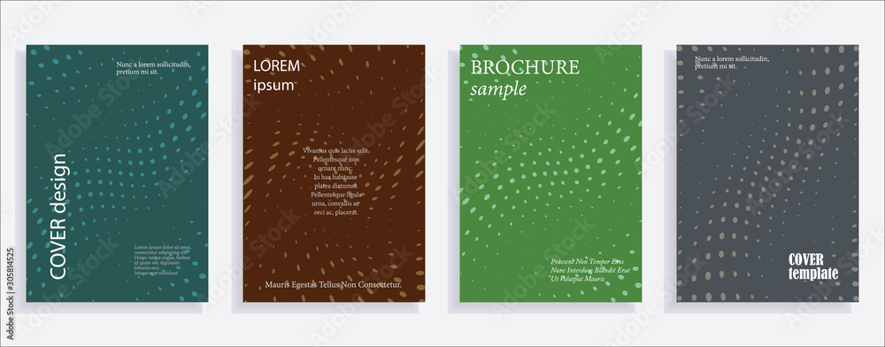 Minimalistic cover design templates. Set of layouts for covers of books ...