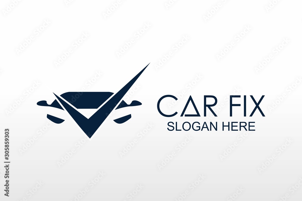Car fix logo, Car service logo, car repair logo design vector Stock ...