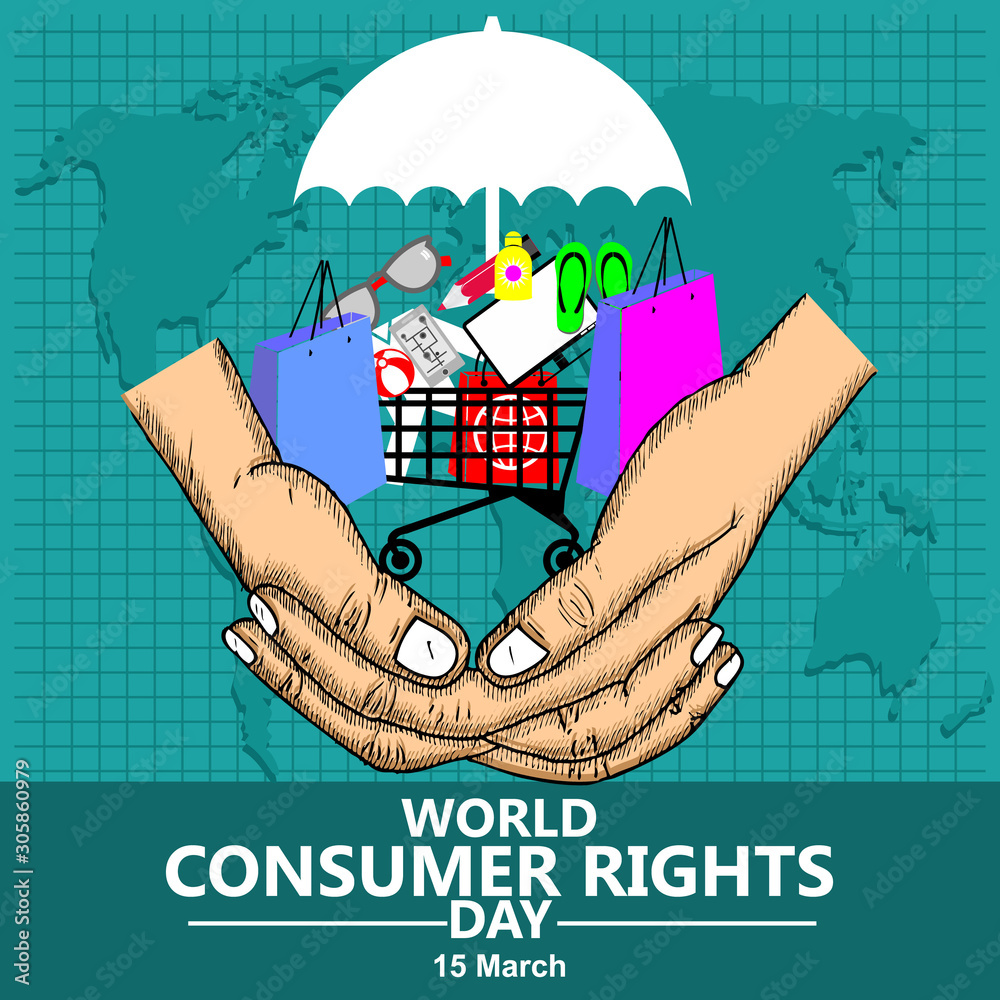 World Consumer Rights Day, poster and banner Stock Vector | Adobe Stock
