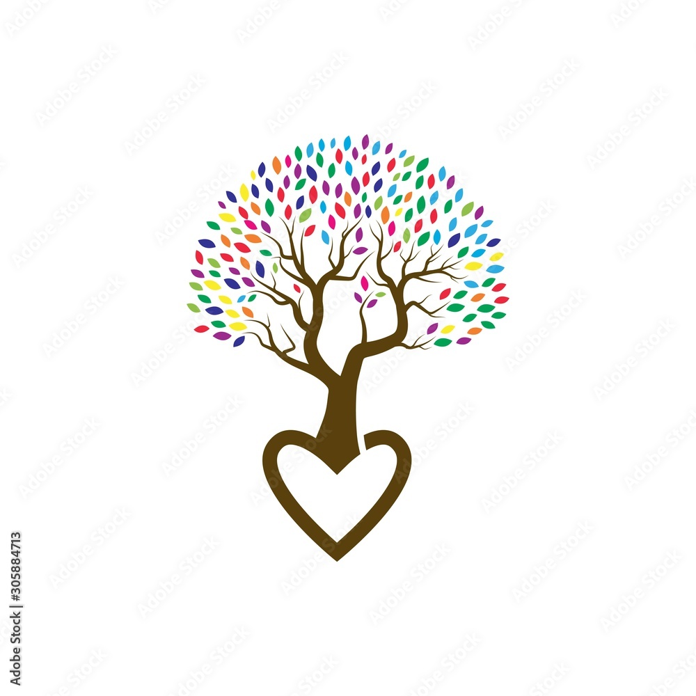 family tree logo Stock Vector | Adobe Stock