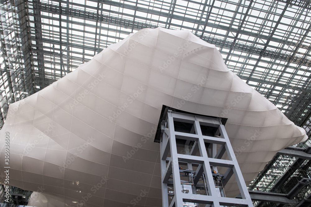 Cloud modern architecture building by Fuksas Stock Photo | Adobe Stock