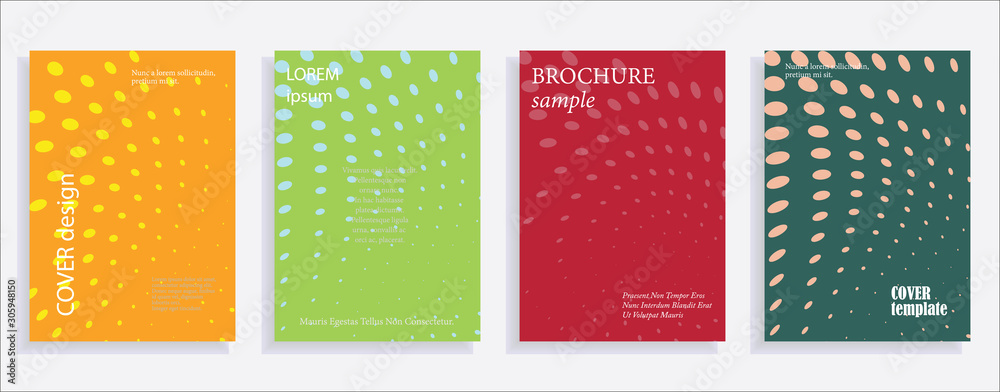 Minimalistic cover design templates. Set of layouts for covers of books ...