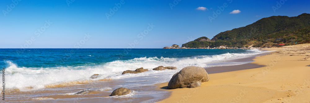 Nagata Beach, a subtropical beach on Yakushima Island, Japan Stock ...