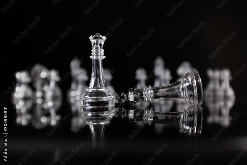 Chess King Piece Fallen
