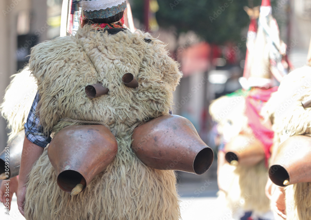 Hombre vestido de personaje tradicional de la cultura vasca foto de ...