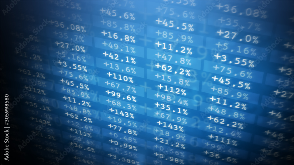 Business Statistics, Market Data And Infographics Layout/ 4k animation ...