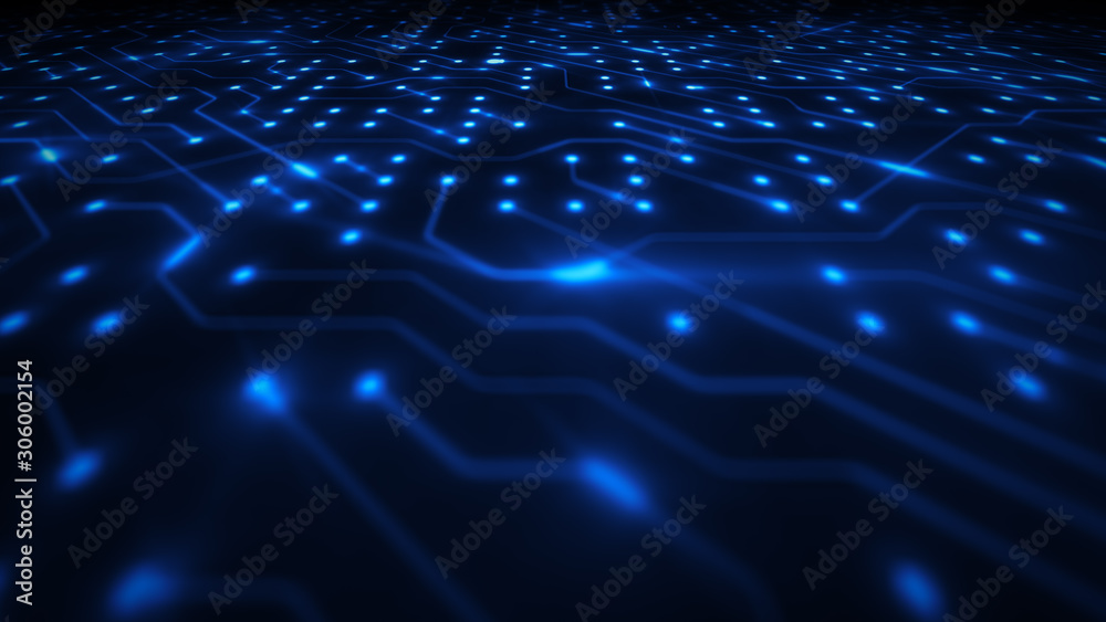 Hi-Tech Computer Chipset Background/ Illustration of an abstract ...