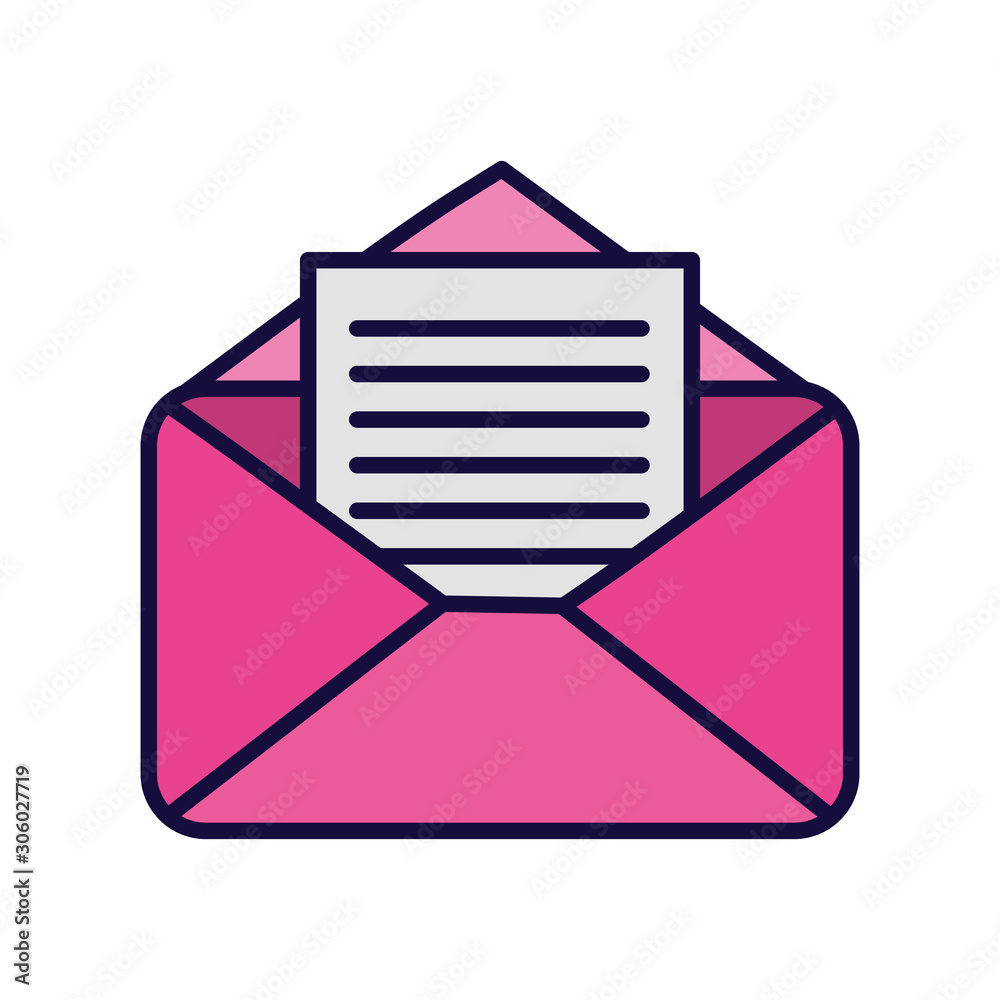 Pink Message Icon