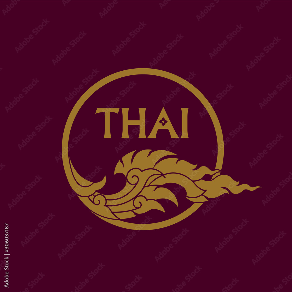 Thai art element for Thai graphic design vector illustration. Stock ...