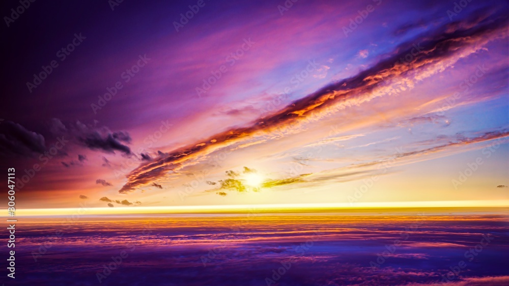 Heavenly Sunset Background