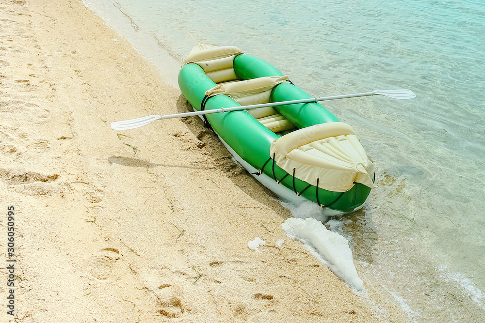 beautiful boat in the sea on nature background Stock Photo | Adobe Stock